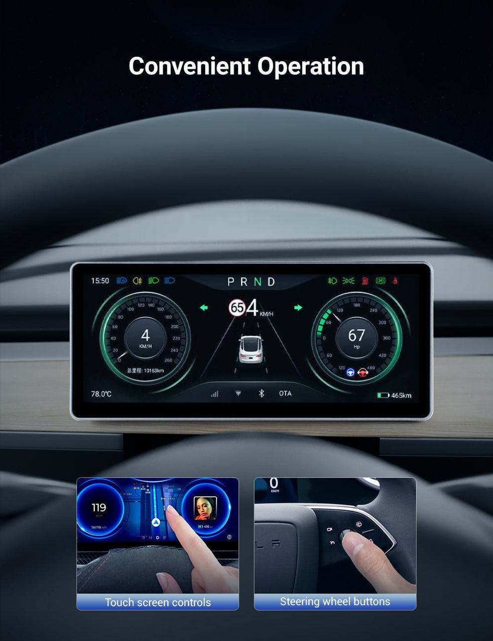 10.25'' Android 4G Tesla Model 3/Y LCD Dashboard Screen