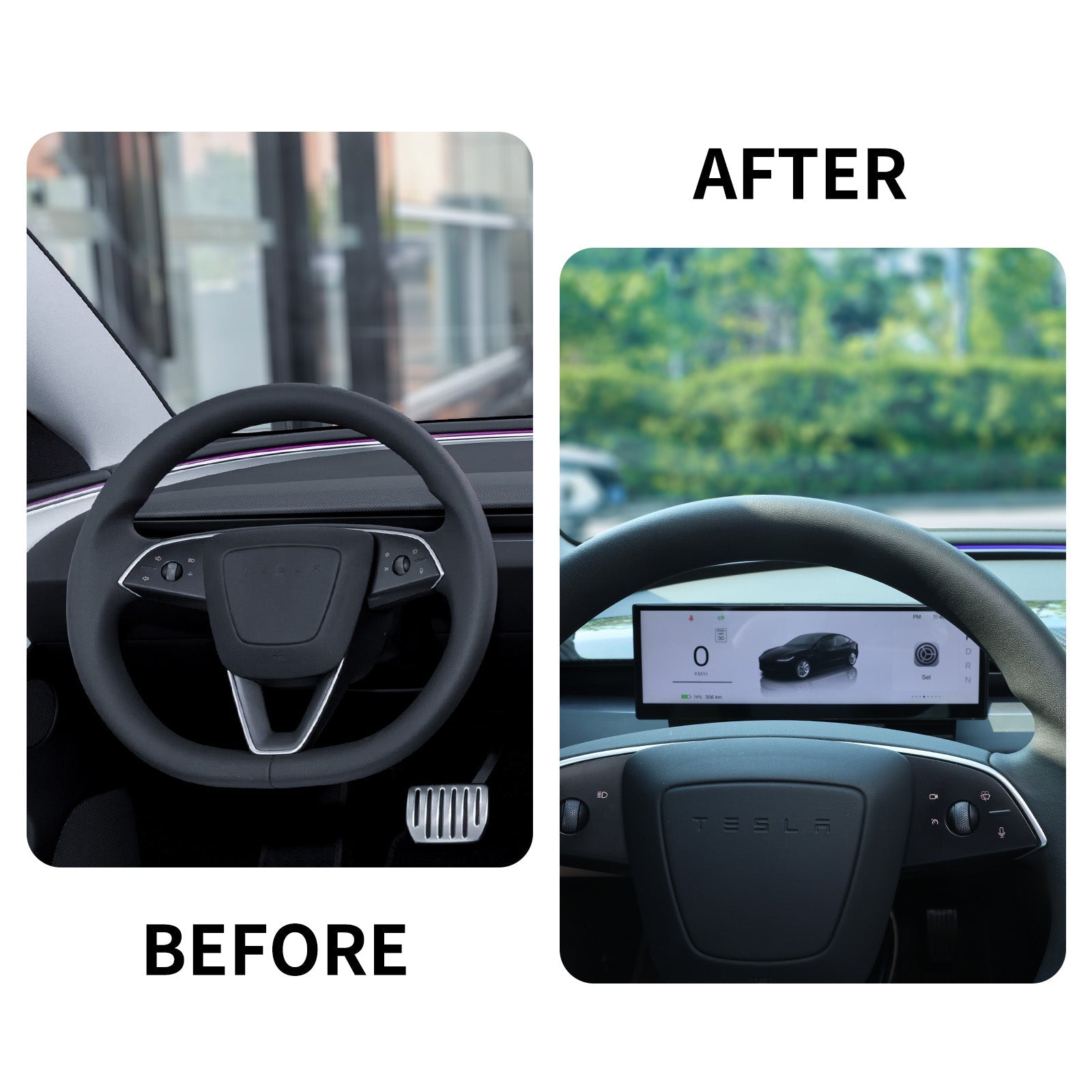 10.88 Inch Touch Screen Instrument Cluster Dashboard for Model 3 / Y