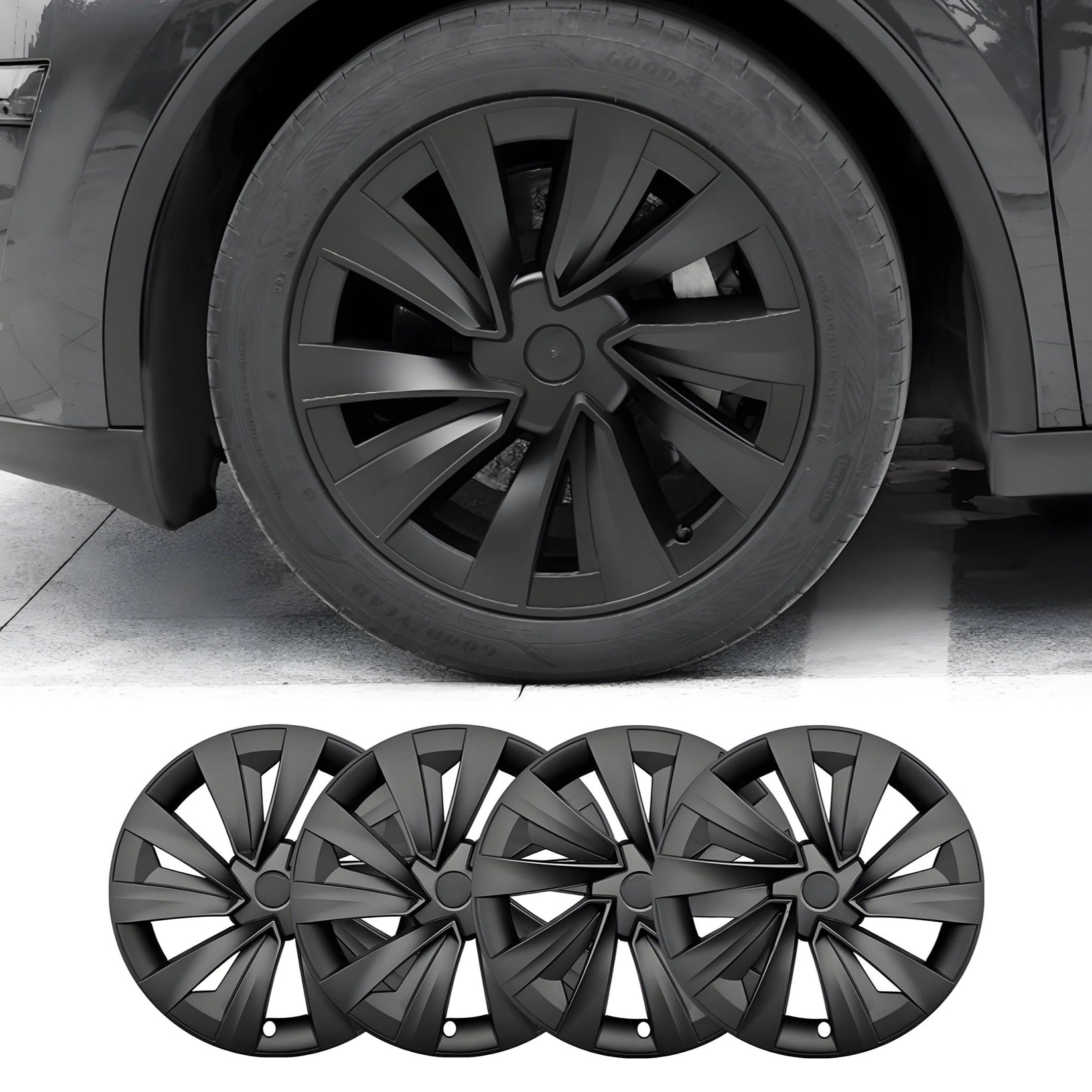 TESERY Model Y Juniper 19″ Cyclone Wheel Covers (4PCS)