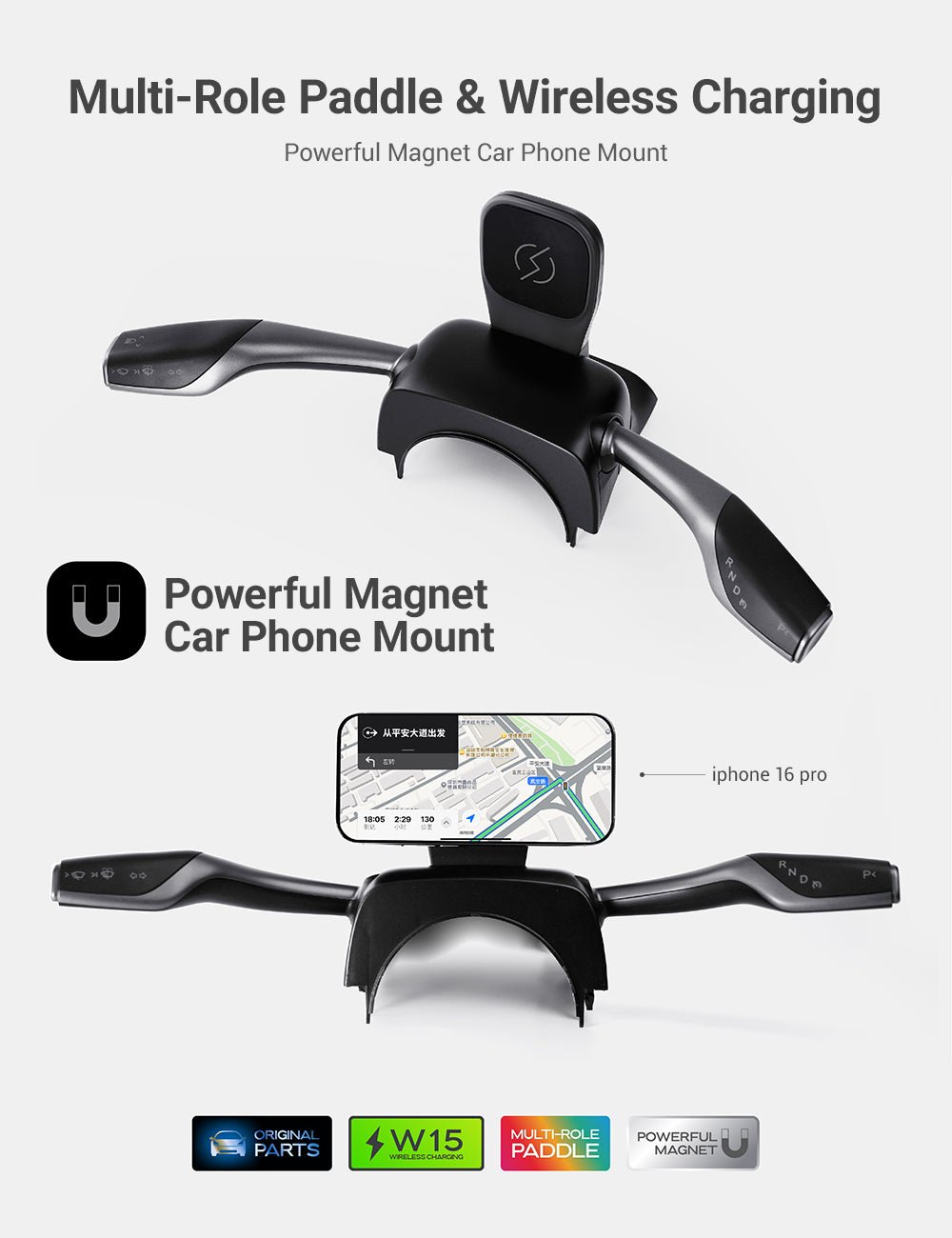7 Inch Gear Shift Dashboard Display for Tesla Model 3 Highland