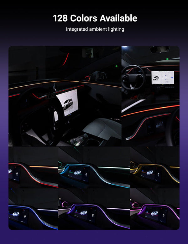 Model 3 Highland Dashboard Display with Ambient Lighting