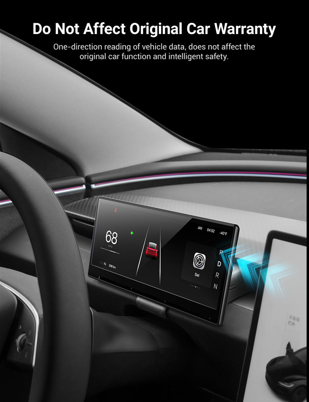 TESERY F9 Pro Screen Dashboard Display With Carplay & Android Auto for