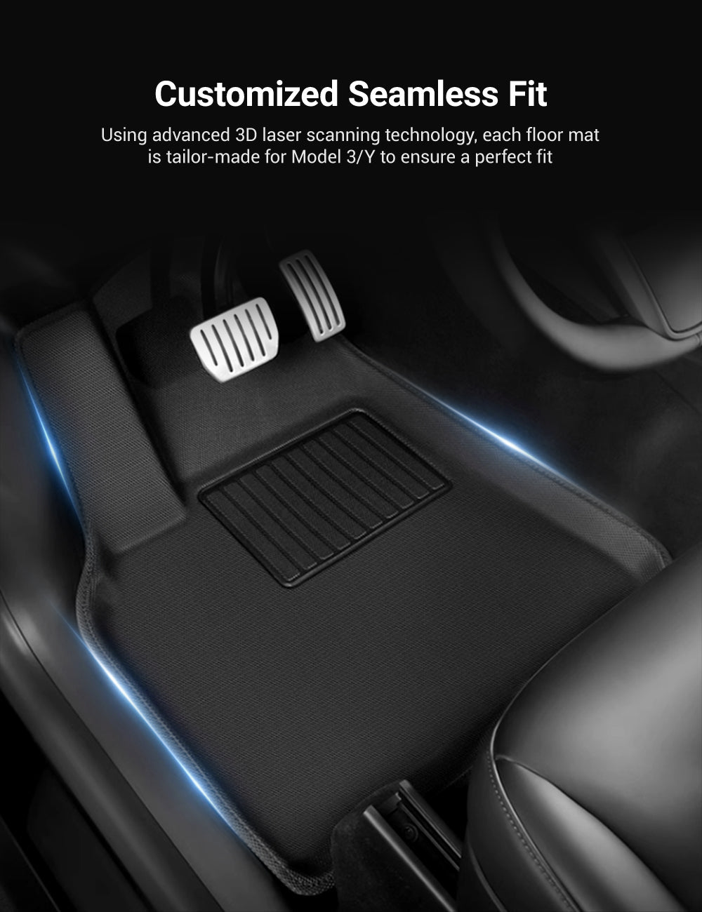3D Tesla Floor Mats for Model 3 / Model Y | Ultimate Protection