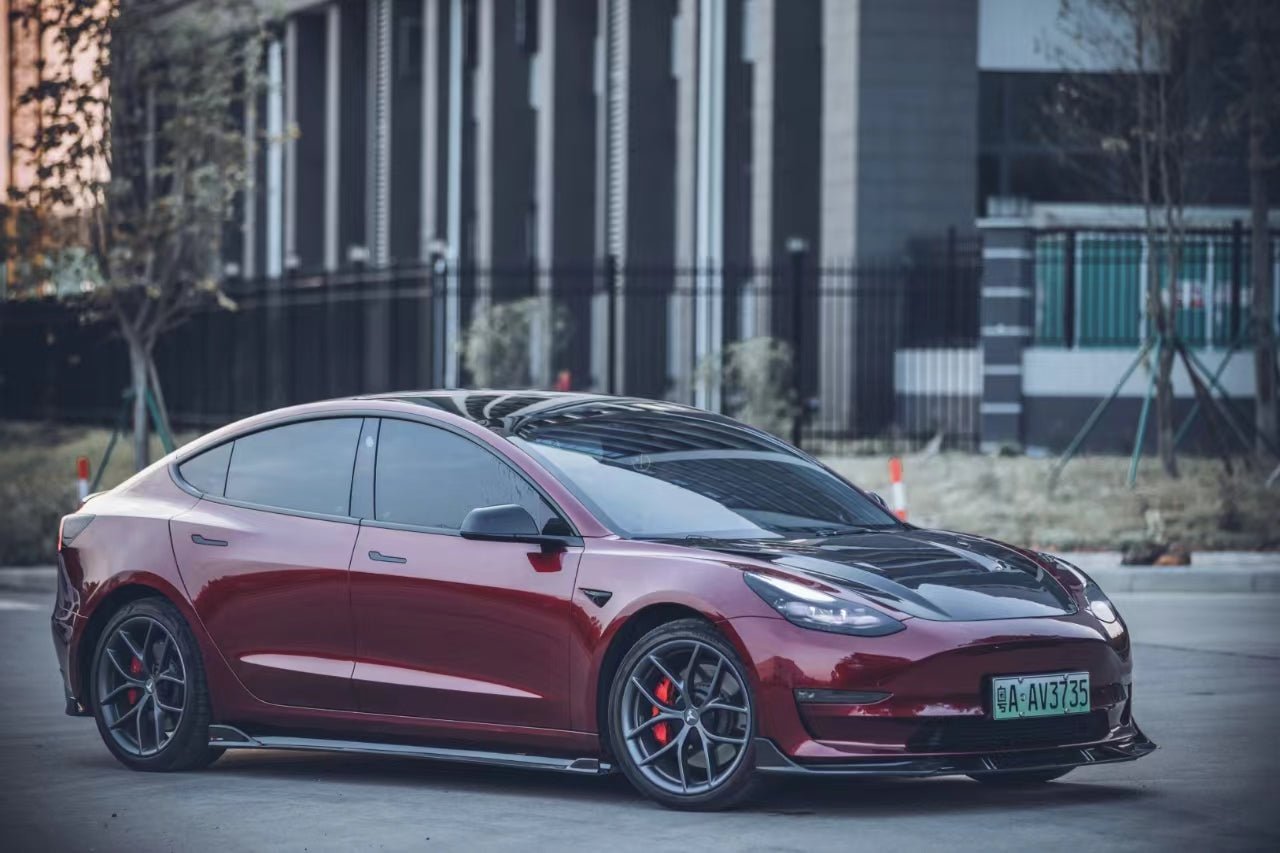 Tesla Model 3 Carbon Fiber Hood | Lightweight & Durable