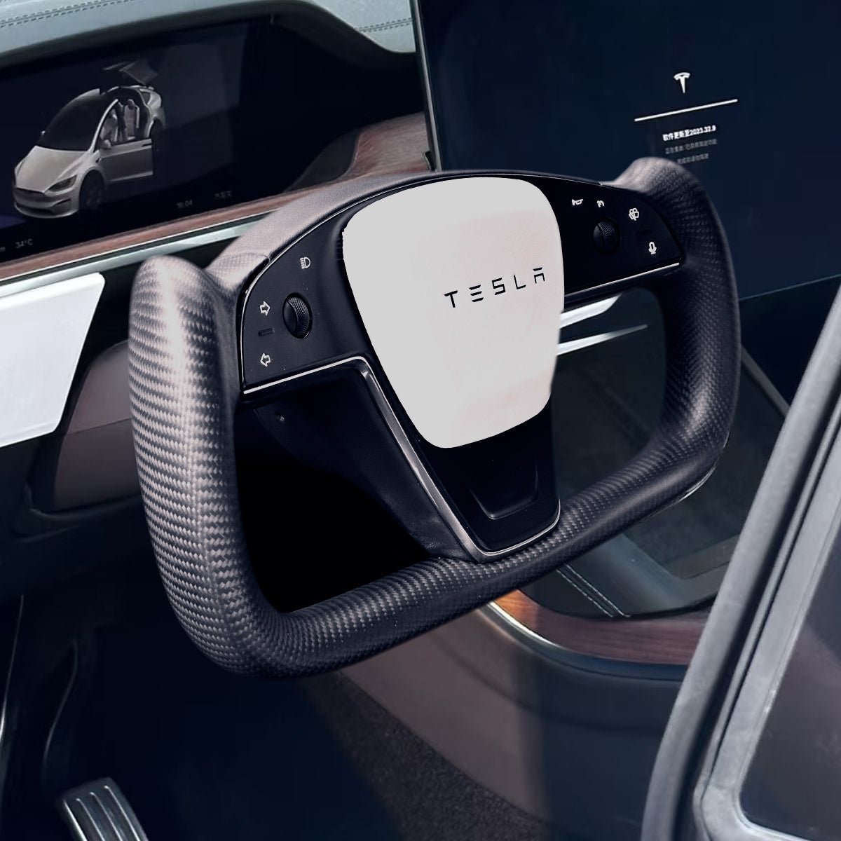 Yoke Plaid Steering Wheel Replacement for New Model S/X