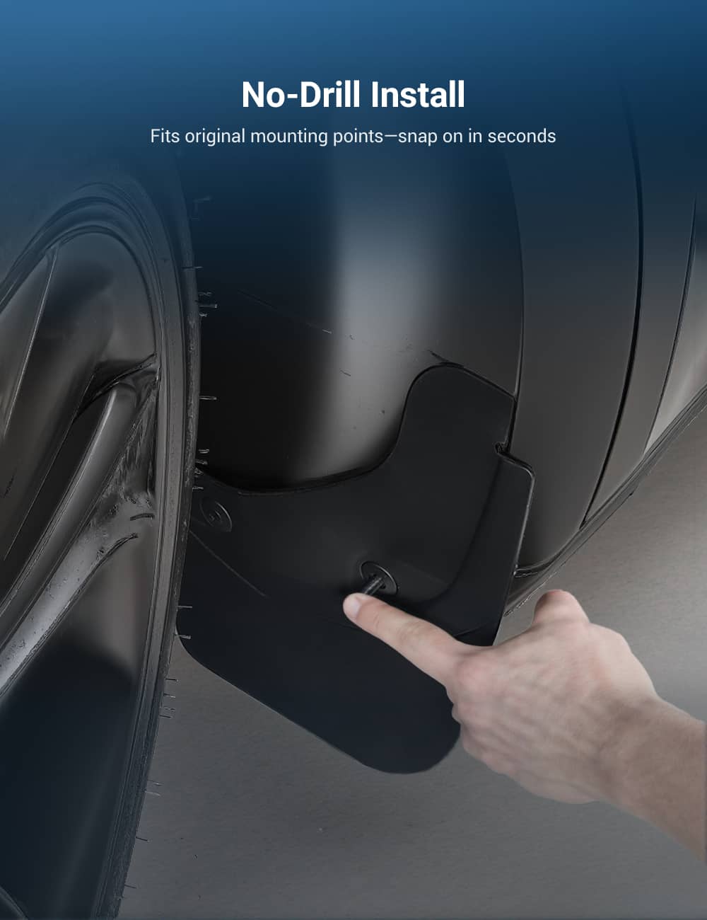 Tesla Model Y Juniper Hidden Mud Flaps - Invisible Paint Protection