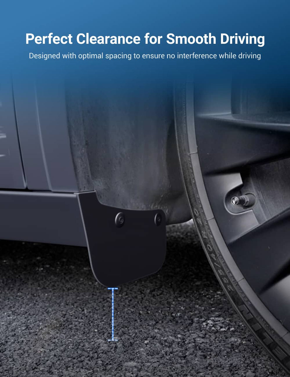 Tesla Model 3 Highland/Y Hidden Mud Flaps | Discreet Splash Guards