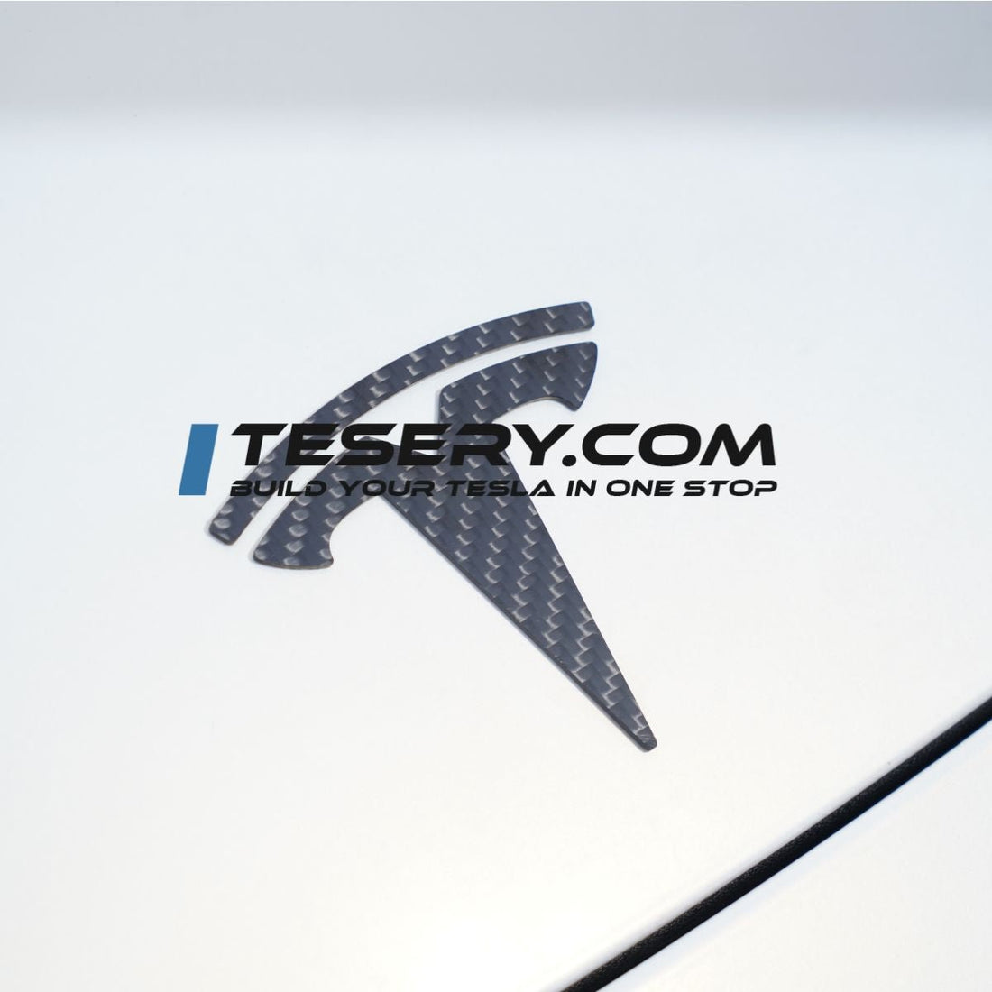 Tesla Model 3 / Y Carbon Fiber Logo Letters Emblem