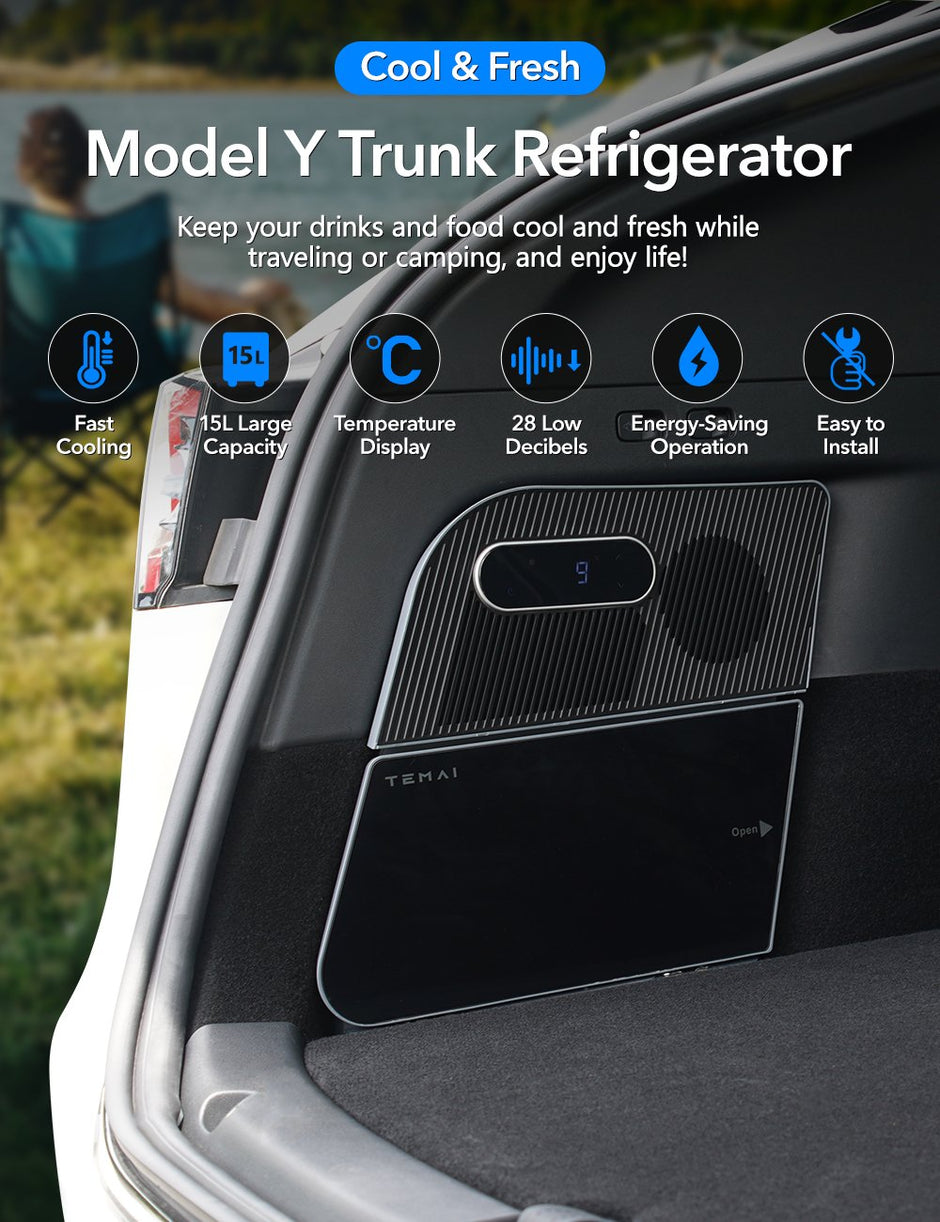 Shop Tesla Car Fridges | Center Console & Trunk Refrigerators - Tesery ...