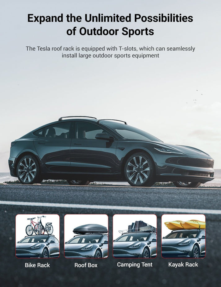 Tesla Roof Rack for Model Y & Model 3 Highland
