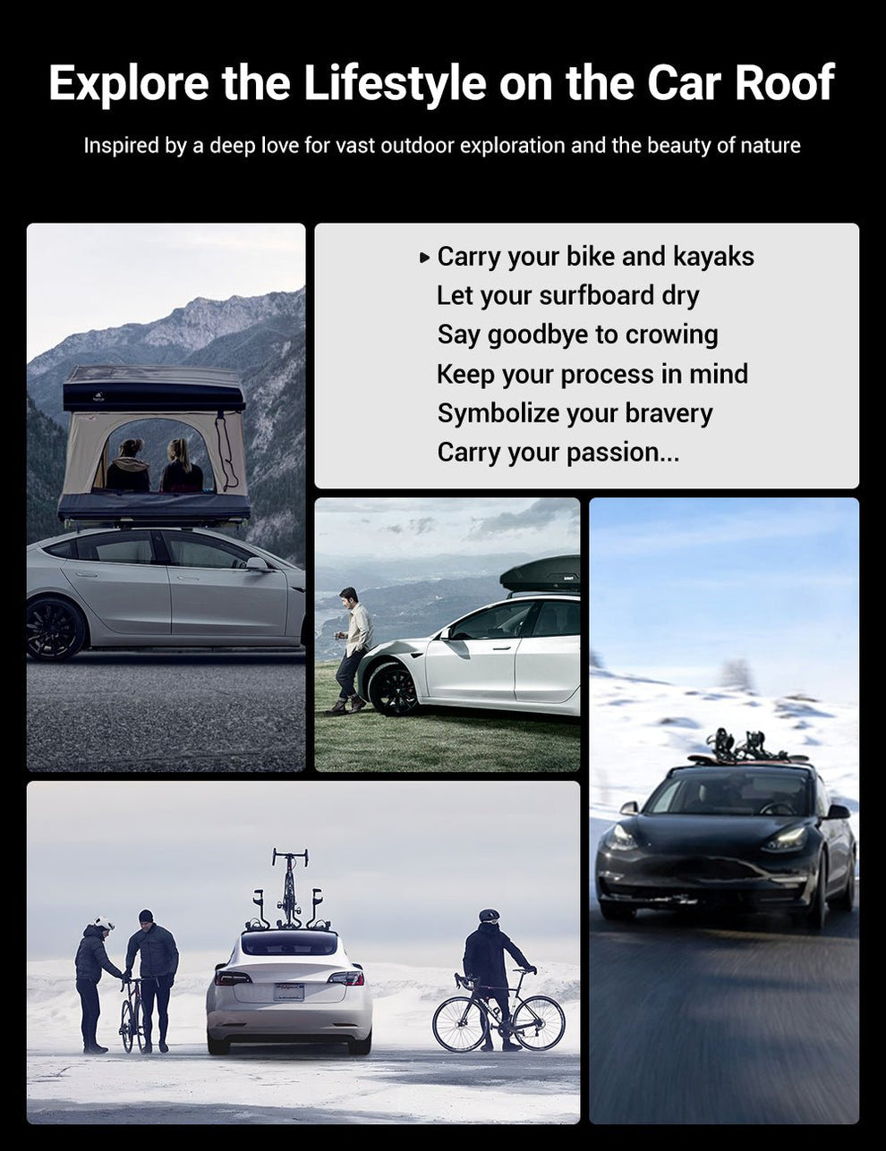 Tesla Roof Rack for Model Y & Model 3 Highland