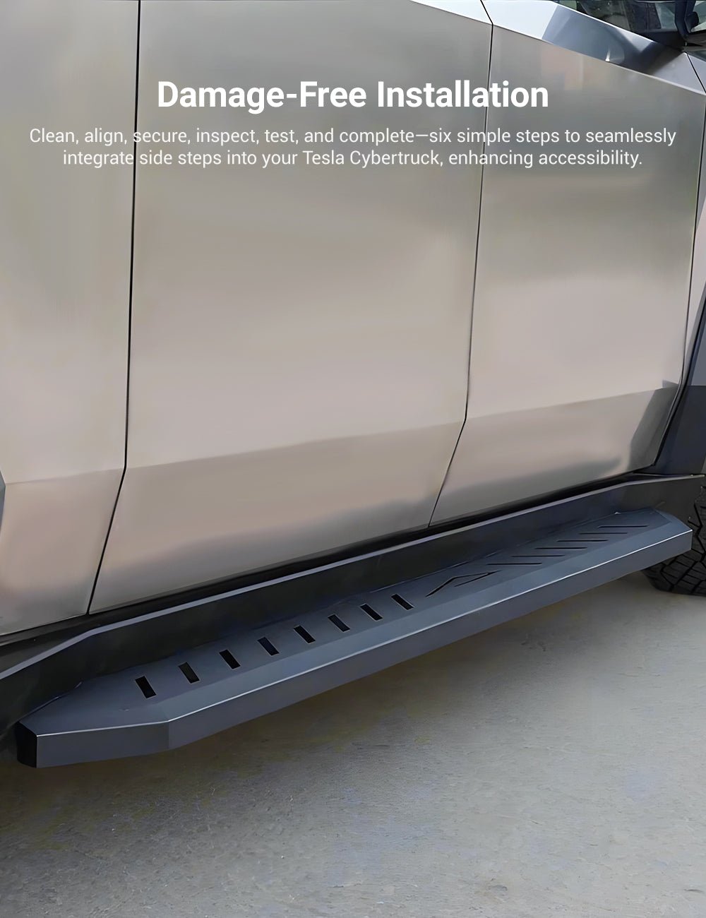 Cybertruck Running Boards & Side Steps - Durable