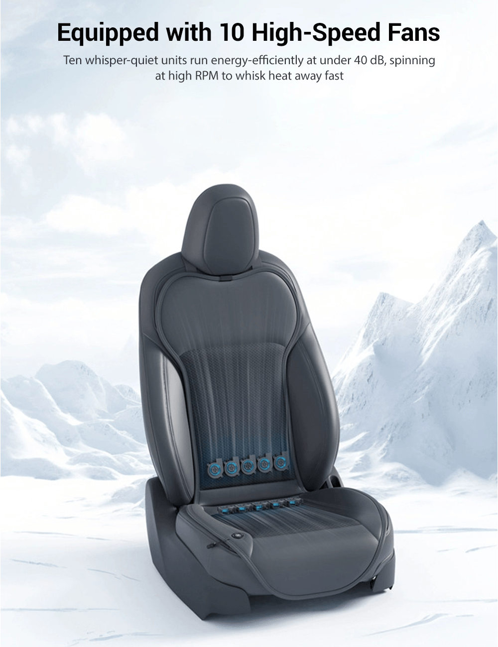 TESERY Seat Ventilation Seat Covers for Model 3 Highland & Model Y Jun