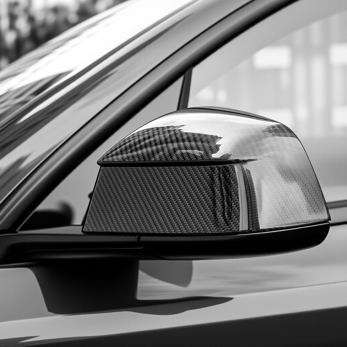 Model Y Juniper Carbon Fiber Mirror Cover OEM Style | TESERY