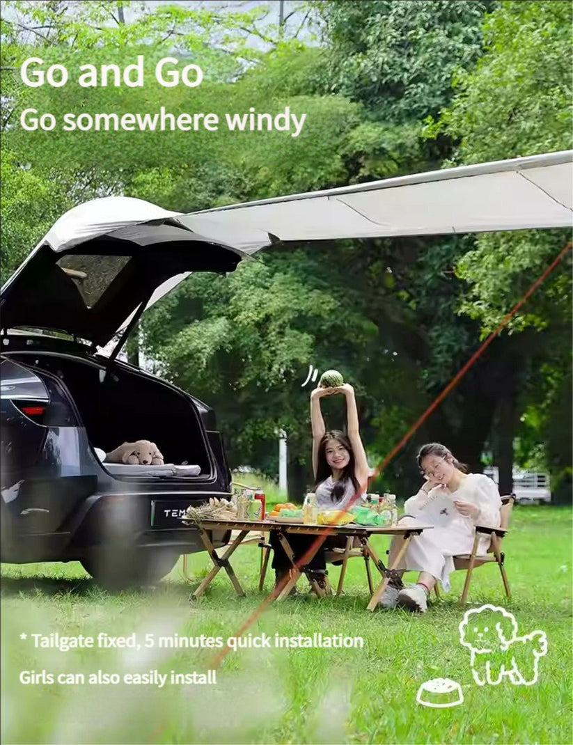 Car Camping Tent for Tesla Model Y | Easy Setup & Custom Fit