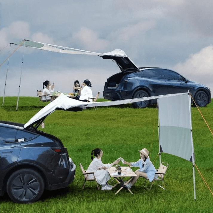 Tailgate Camping Tent for Tesla Model Y | Easy Setup & Custom Fit