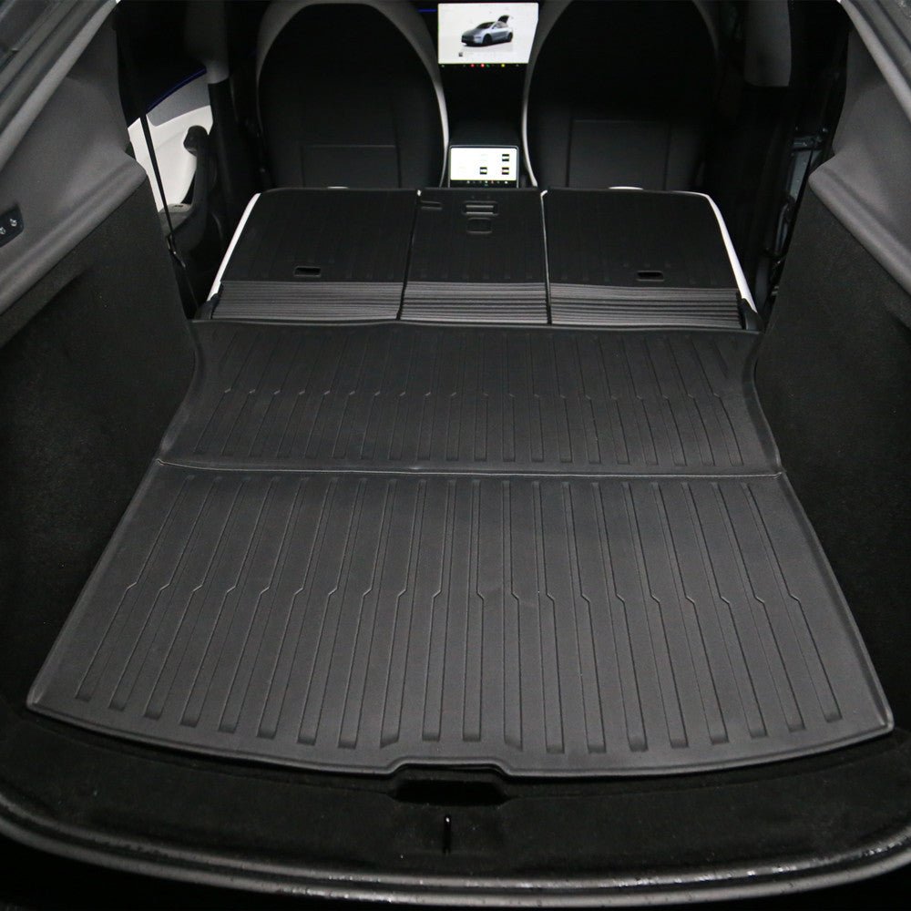Model Y Juniper Trunk Mat with Backrest | TPE | Waterproof | Anti-Slip ...
