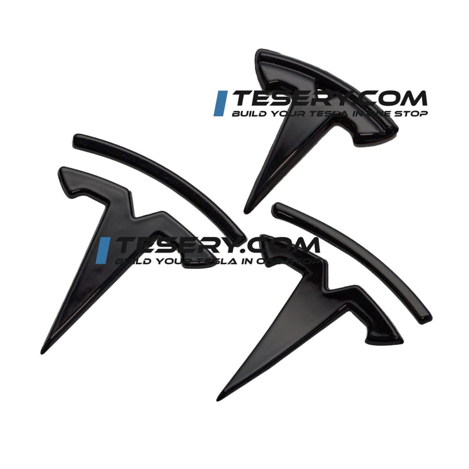 Tesla Logo Emblems | Front, Rear & Steering Wheel Badges
