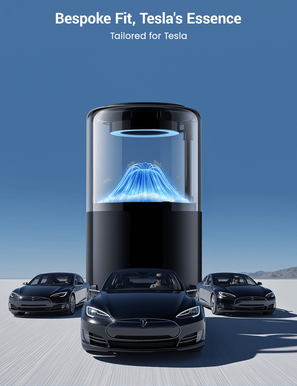 Tesla Model Y/3/S/X Cloud Mist Car Diffuser丨Smart Aroma Air Freshener