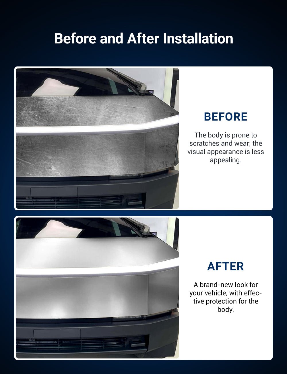 Cybertruck TPU Full Car Paint Protection Film