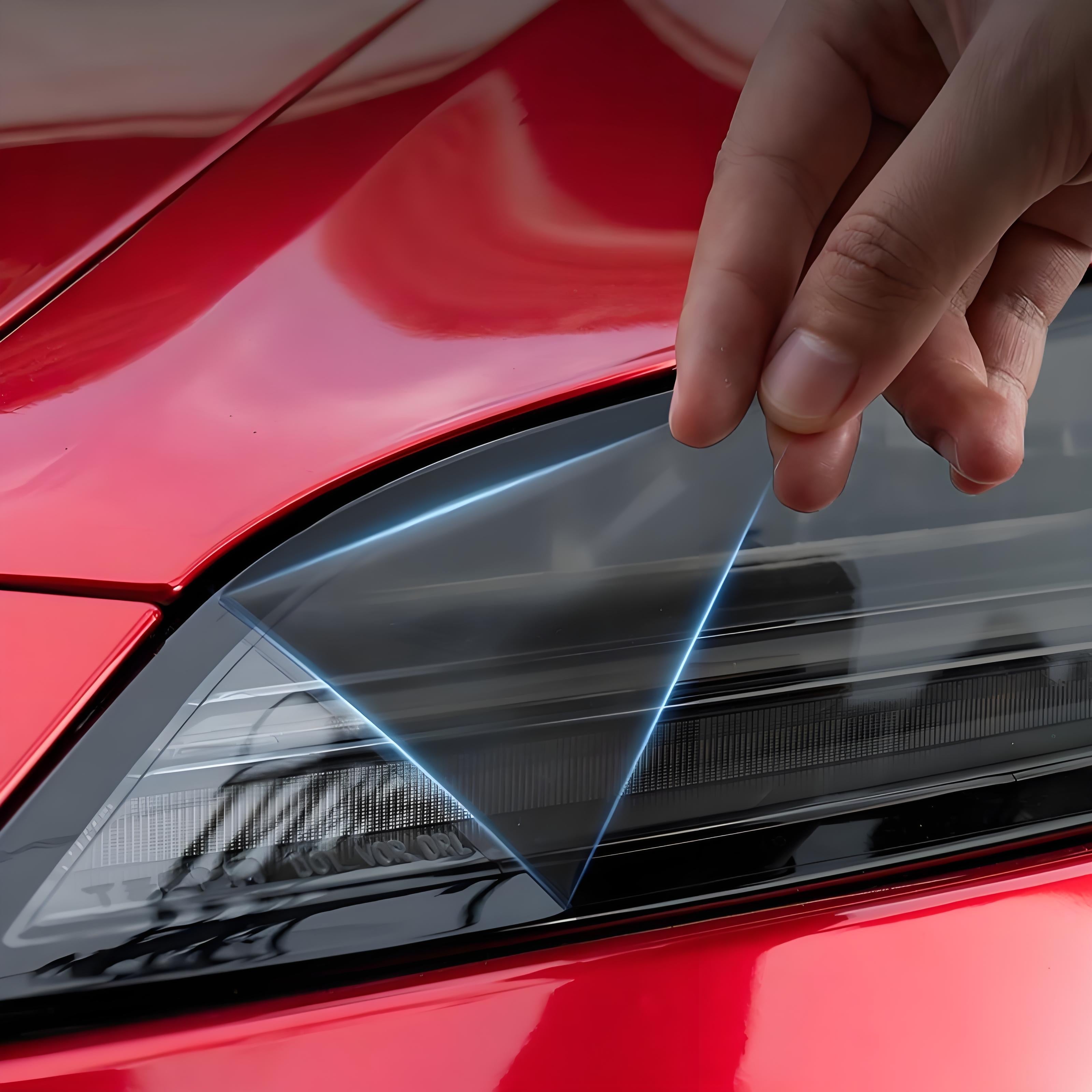 Tesla Model 3 Highland / Y Juniper Headlight TPU Film – Smoked Protection
