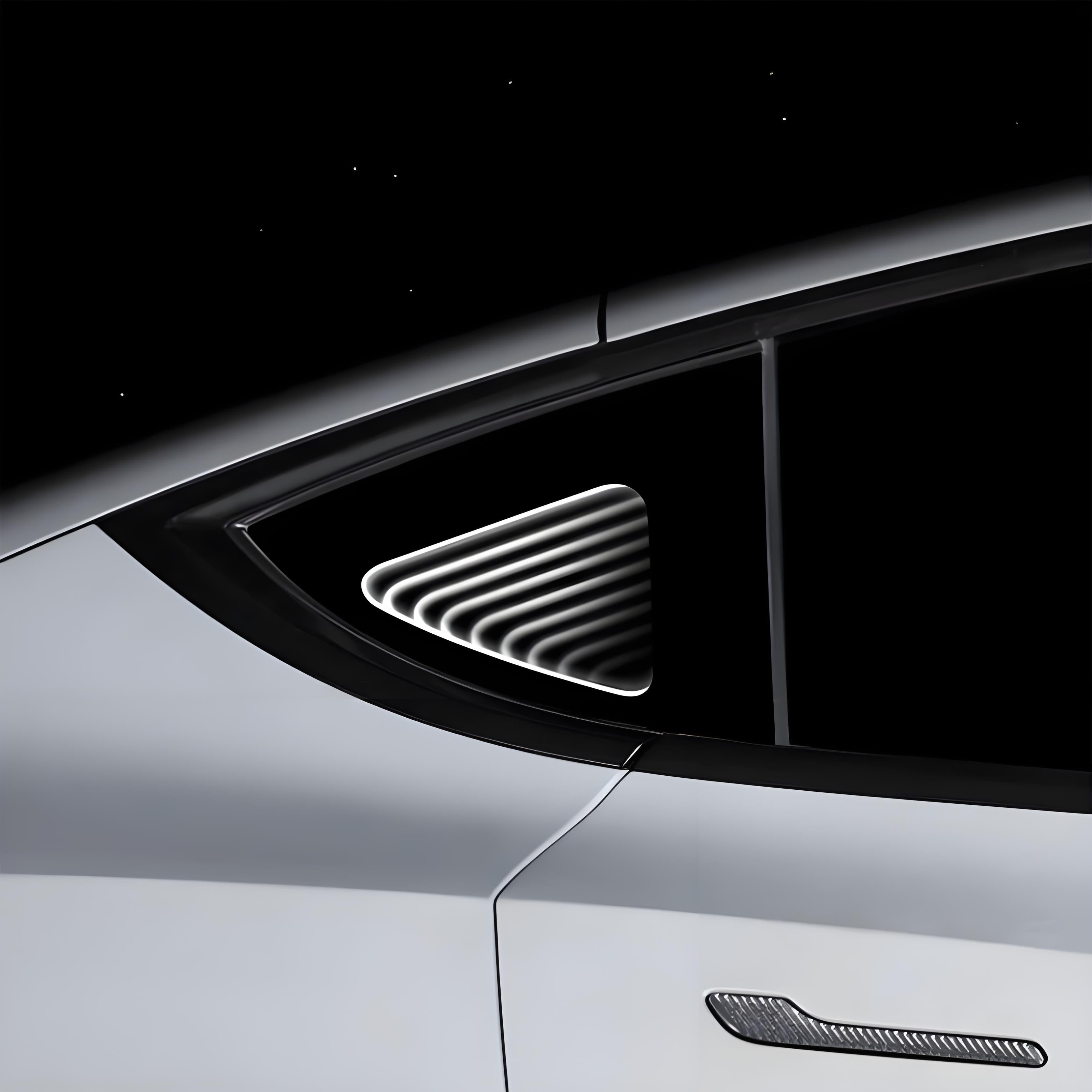Tesla Model Y Triangle Window Ambient Light