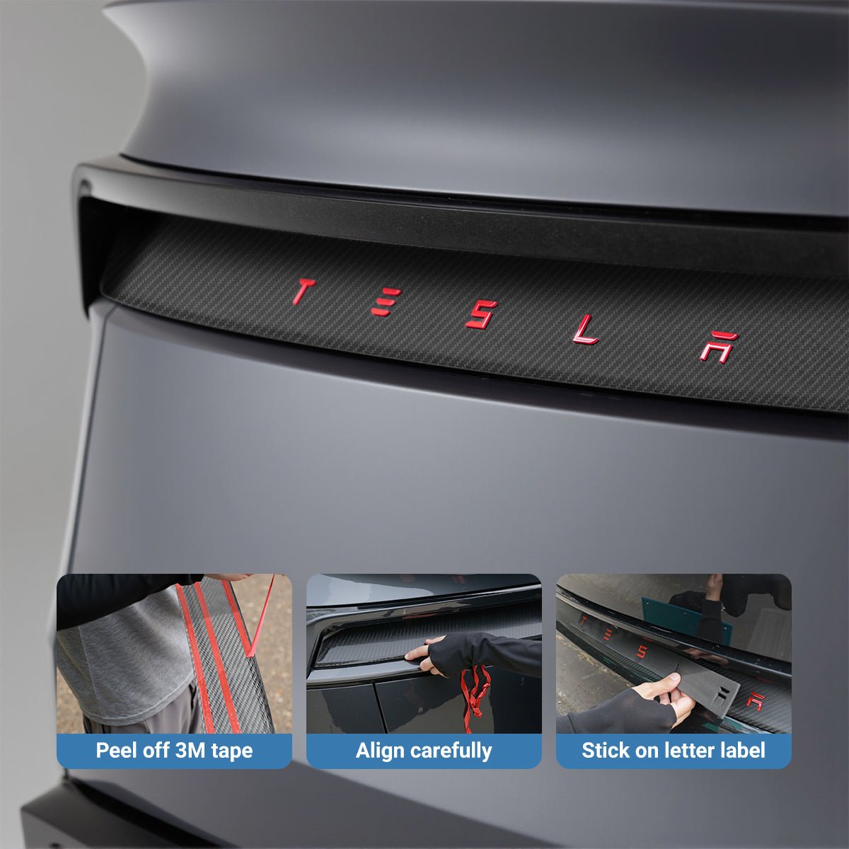 Tesla Model Y Juniper Carbon Fiber Trunk Applique 2025+ | Tesery