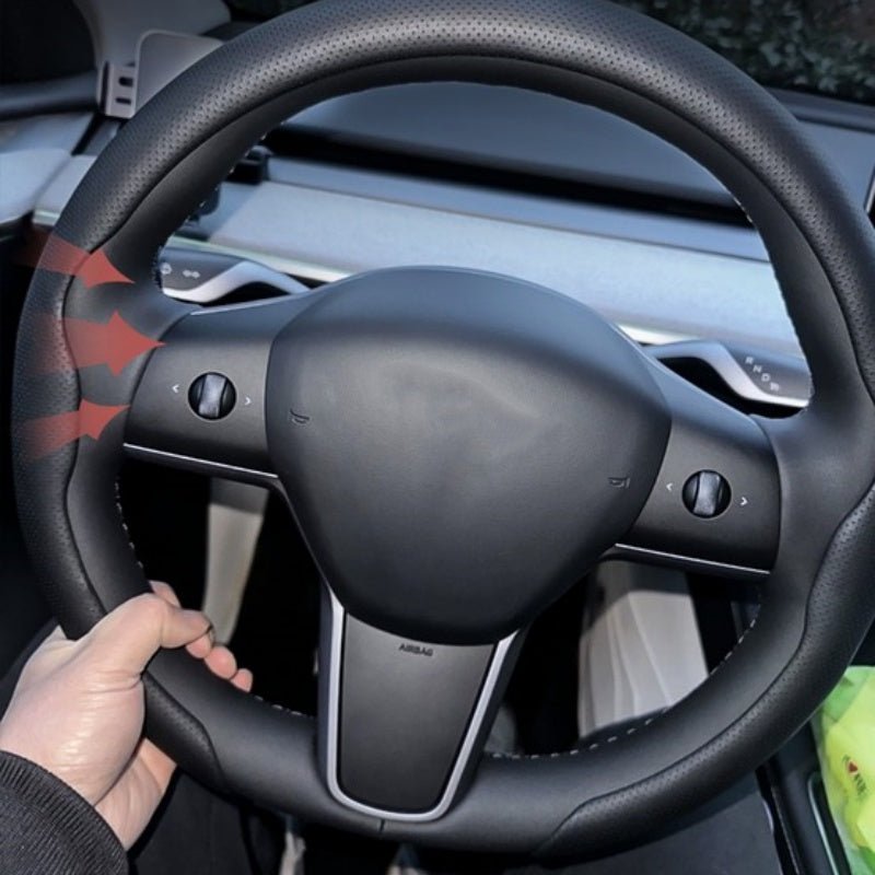 Tesla Model 3/ Y/X/S Ultra-thin Steering Wheel Cover