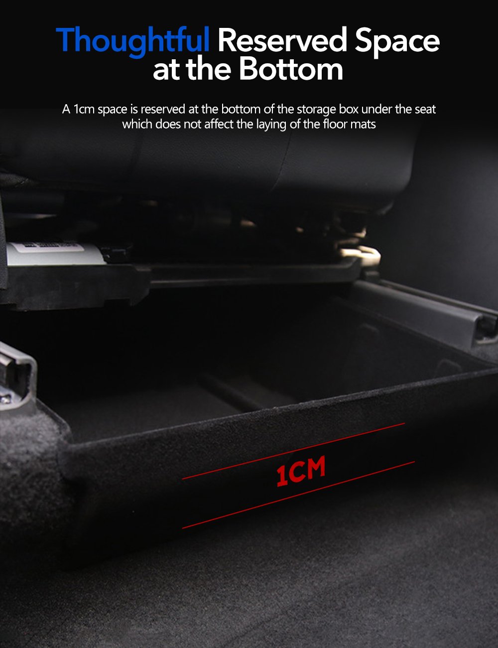 Tesla Model Y Underseat Storage Box
