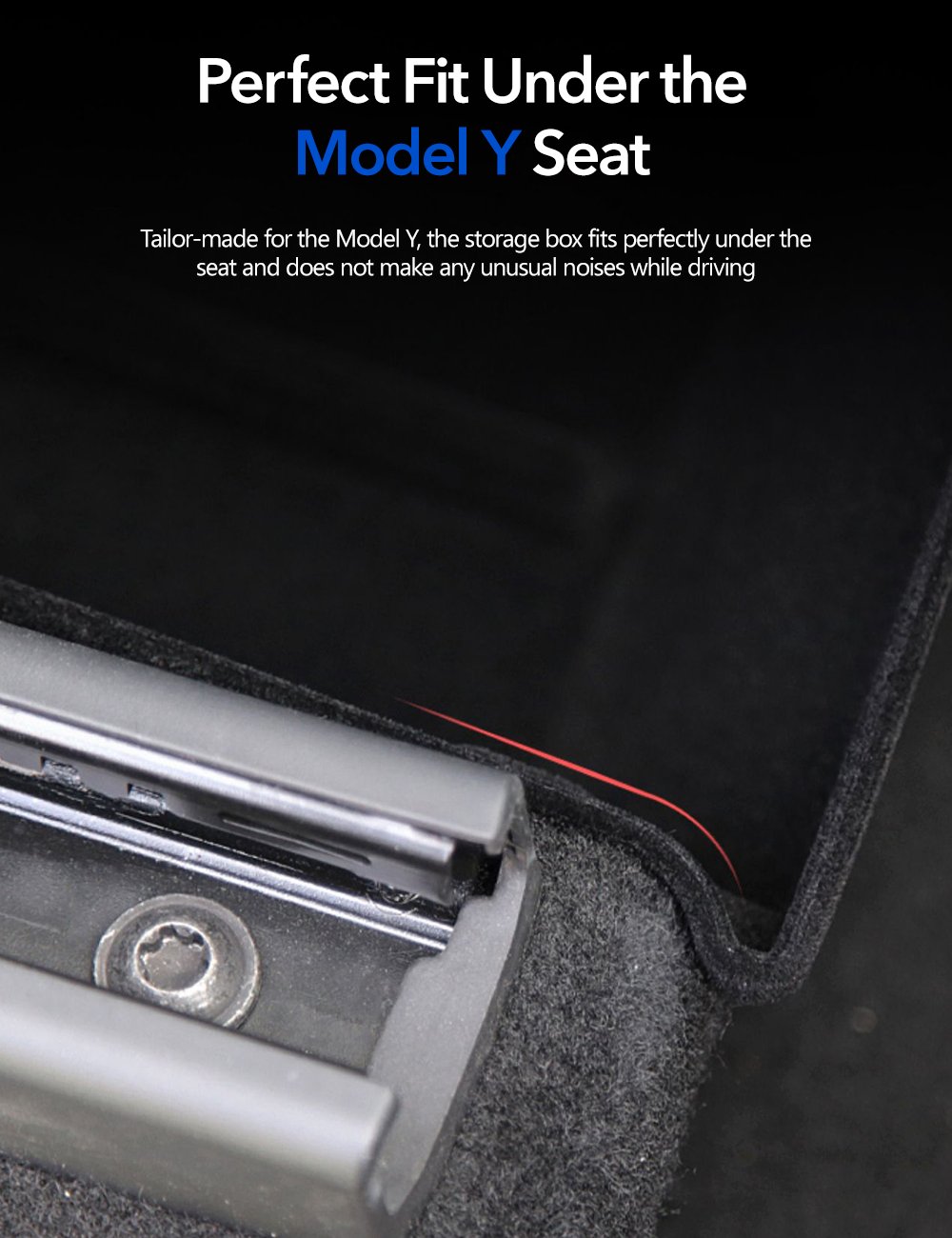 Tesla Model Y Underseat Storage Box