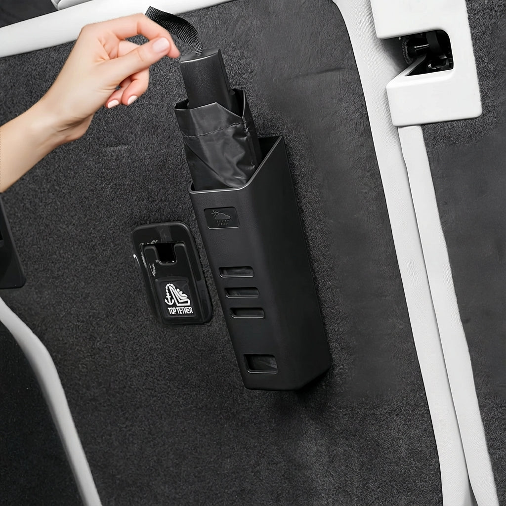 Universal Trunk Umbrella Holder - Waterproof Storage for All Tesla Models