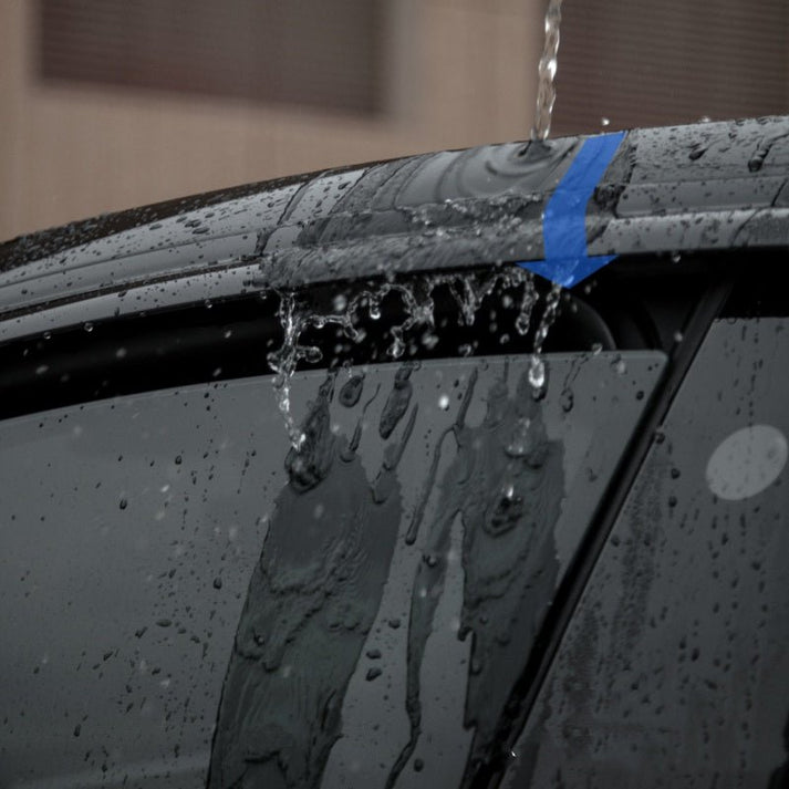 Window Visor Rain Guards Model 3 Y 4-Piece Set 3M Adhesive Aerodynamic ...
