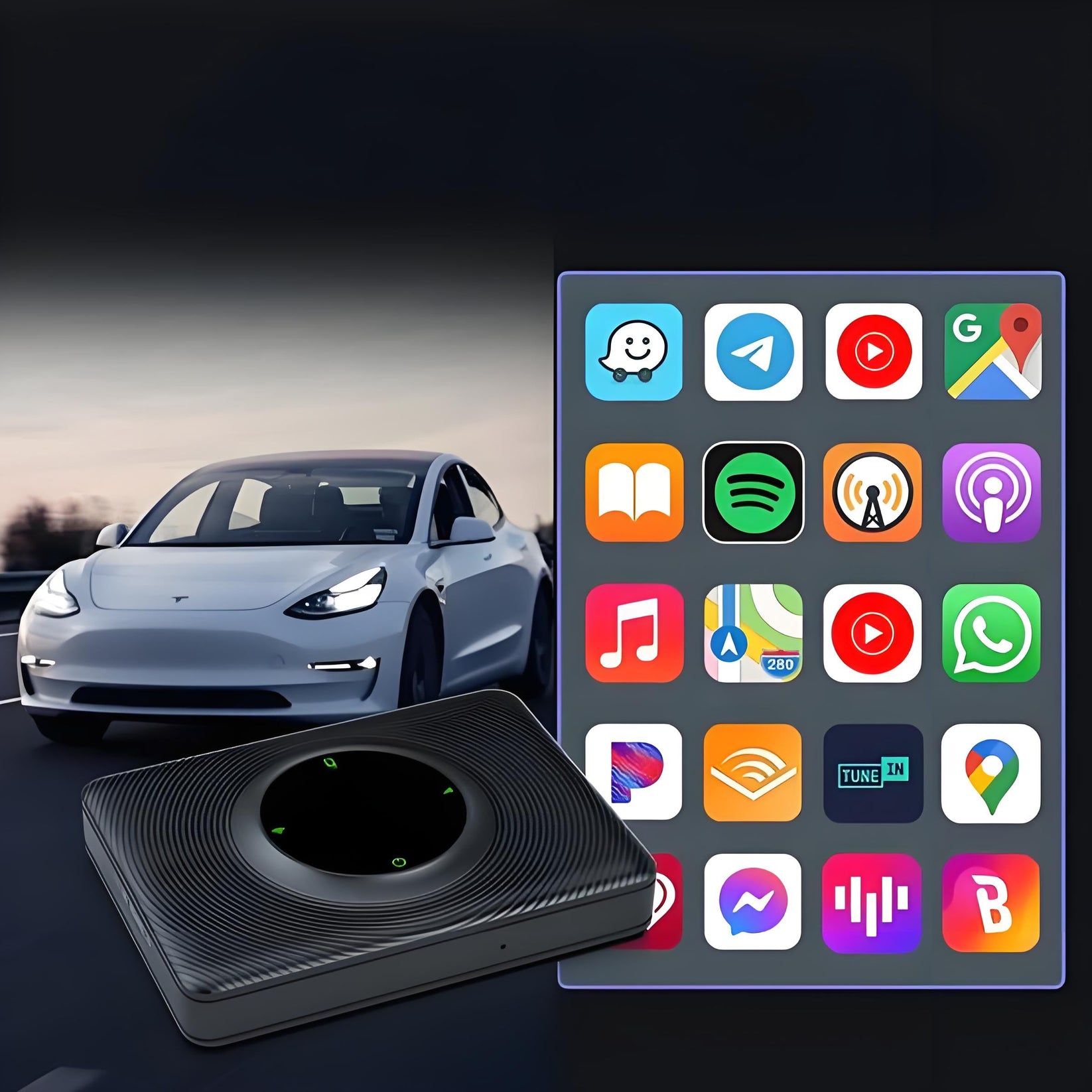 Tesla Wireless Apple CarPlay Adapter