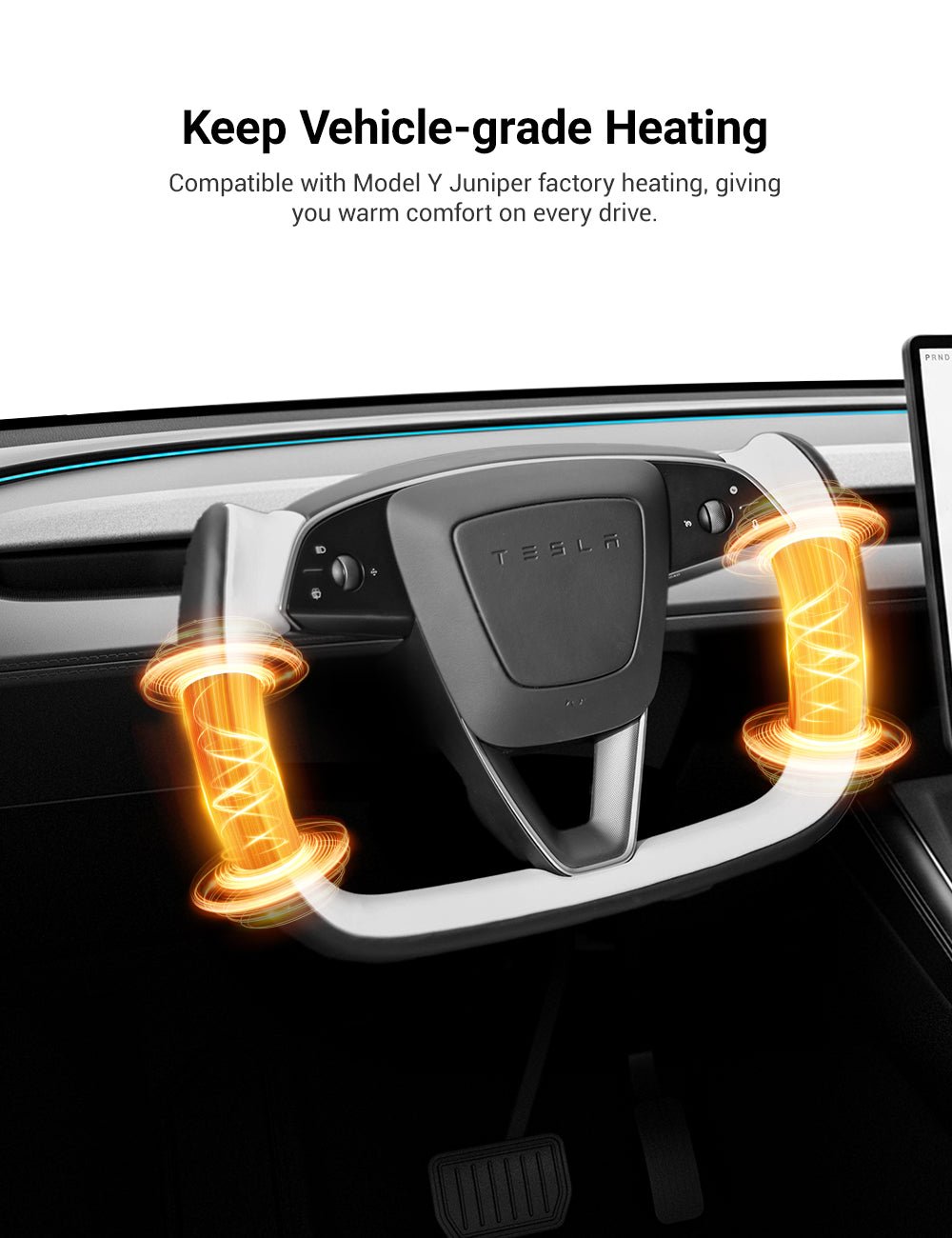 Tesla Model 3 Highland / Model Y Juniper Yoke Steering Wheel | TESERY