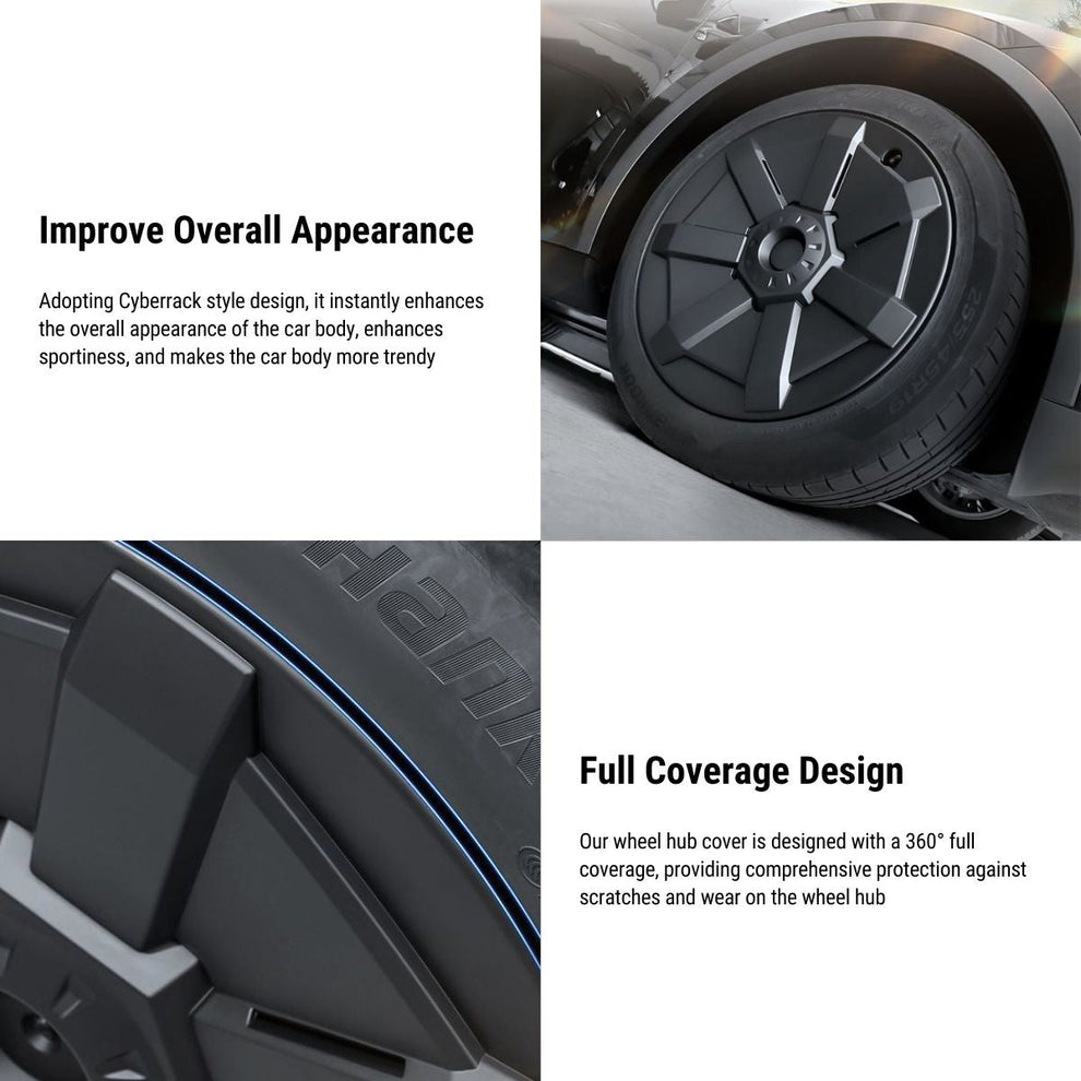 19' Cybertruck Style Wheel Covers for Tesla Model Y (4PCS)