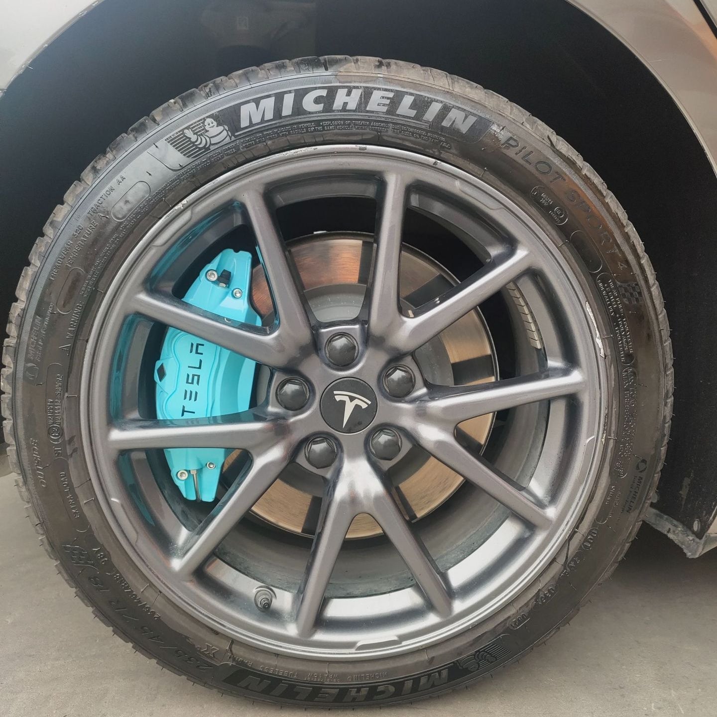 Aluminum Brake Caliper Covers Model S X 4 Colors Stainless Steel ...