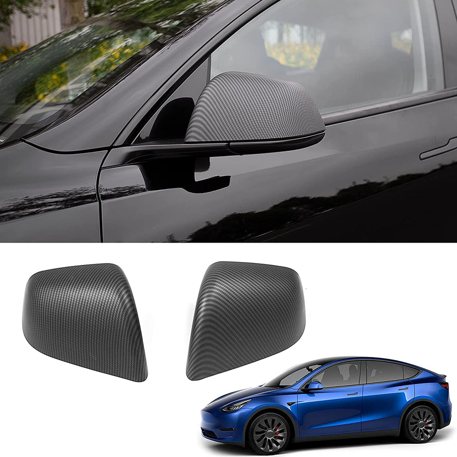 Tesla Mirror Covers & Caps | Model 3, Y, S, X | Carbon Fiber & More ...