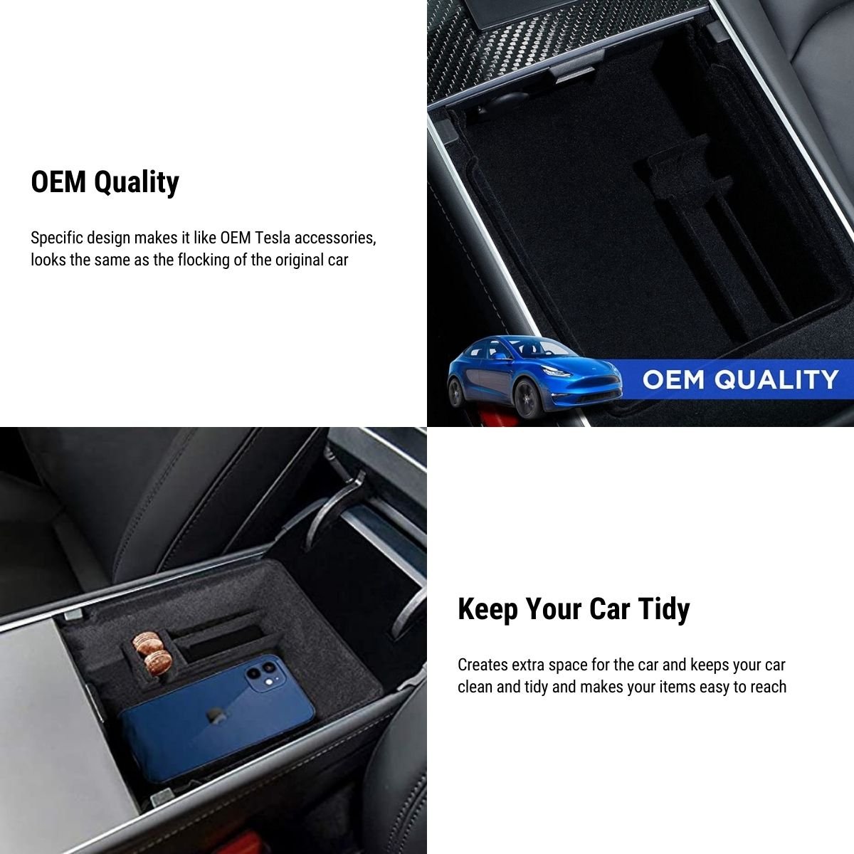 Tesla Model 3 / Model Y Console Tray - Tesery