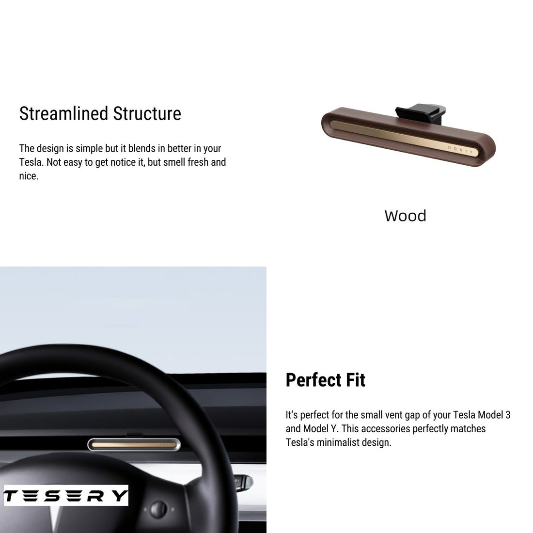 Tesla Model 3/Y Fragrance Diffuser丨Non-Toxic & Sustainable Design