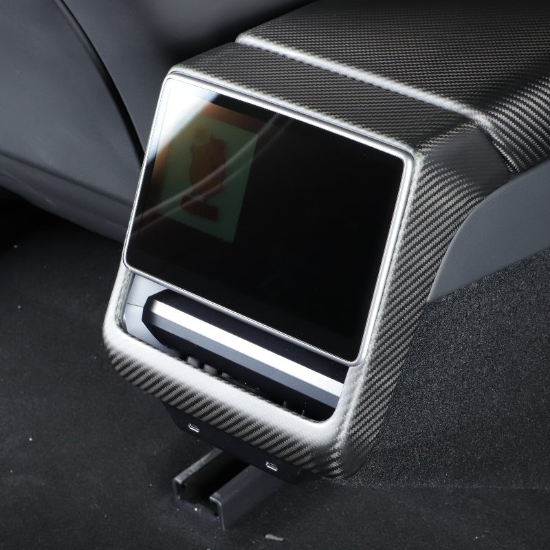 Carbon Fiber Backseat Vent Cap Cover For Model 3 Highland / Model Y Juniper