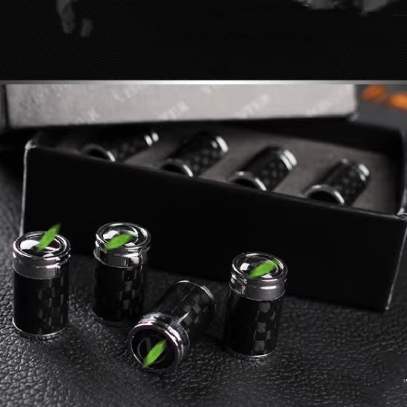 Tesla Model 3/Y/X/S Carbon Fibre Wheel Tire Valve Stem Cap