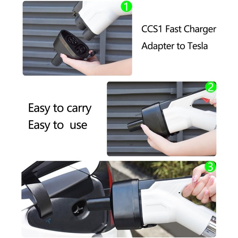 Tesla Charging Adapter | CCS1 & J1772 2-in-1 Compatibility