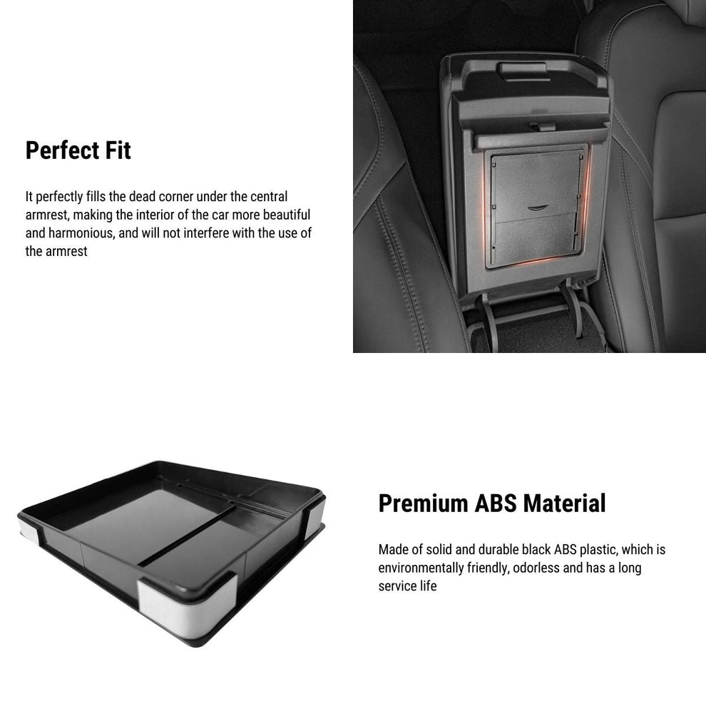 Tesla Model 3/Y Hidden Center Console Organizer | Secret Storage