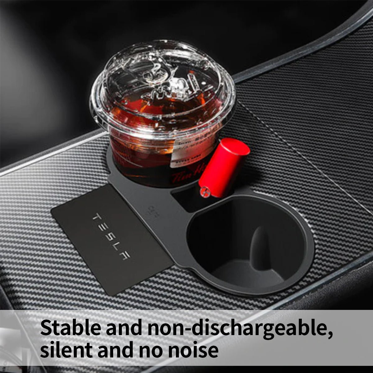 Tesla Model 3/Y Cup Holder Insert | Anti-Spill & Secure Fit