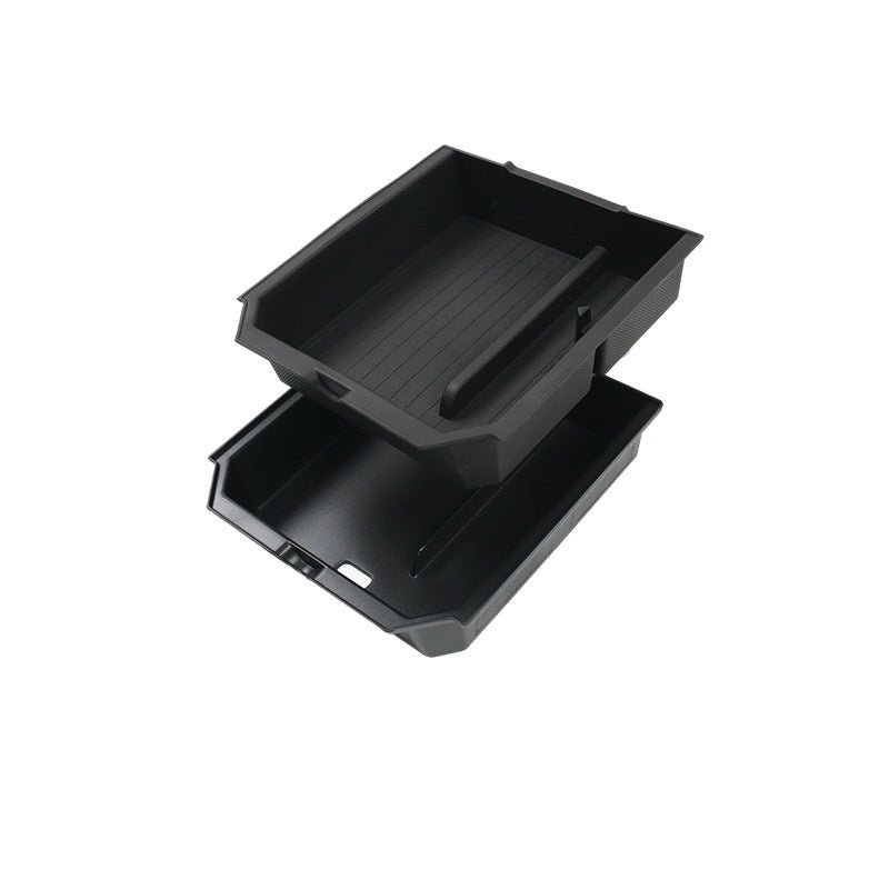 Center Front Storage Box Double-Layered for Model 3 Highland