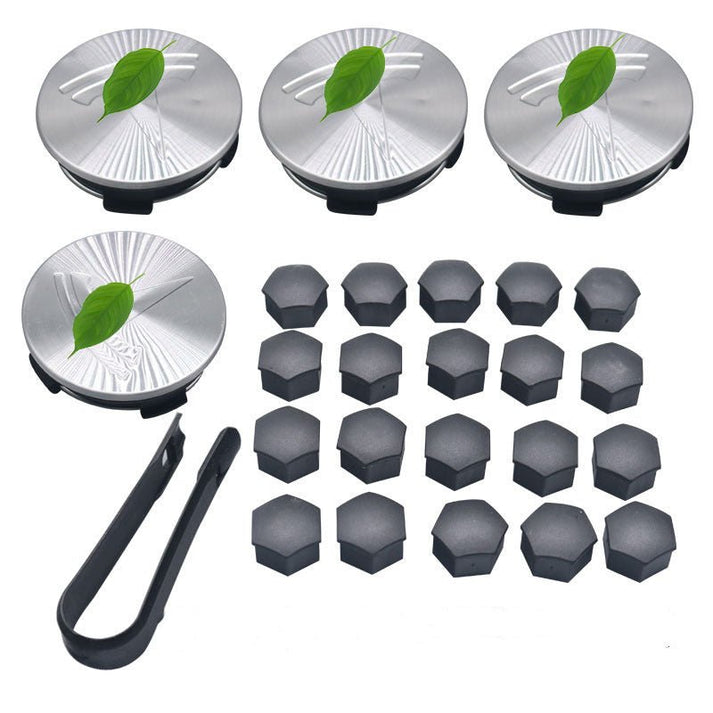 Wheel Center Cap Kit Tesla 4 Hub Caps 20 Lug Nut Covers Puller Tool ...