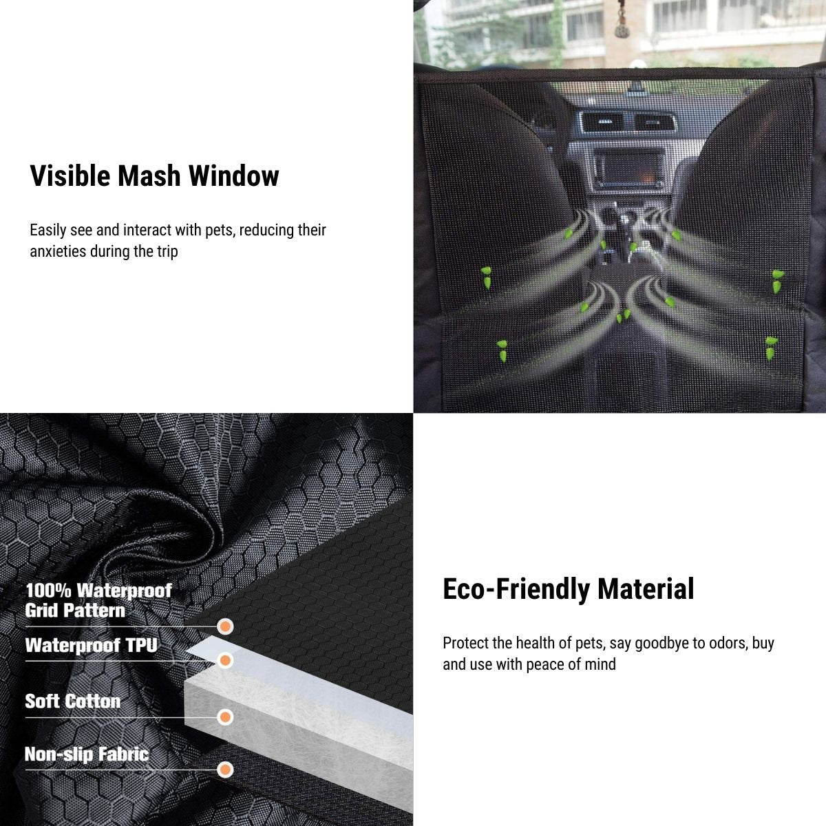 Tesla Dog Seat Cover for Model 3/Y | Rear Seat Protection