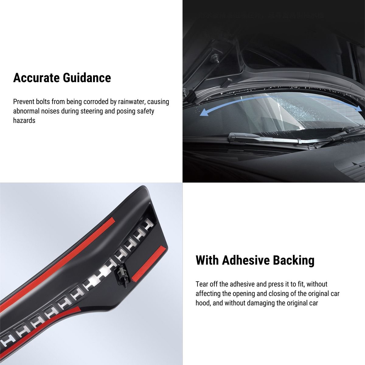 Double-Channel Waterproof Strip for Tesla Mode Y 2020-2025