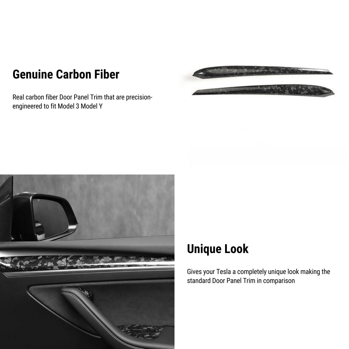 Carbon Fiber Interior Mod Wrap Kit for Tesla Model 3/Y