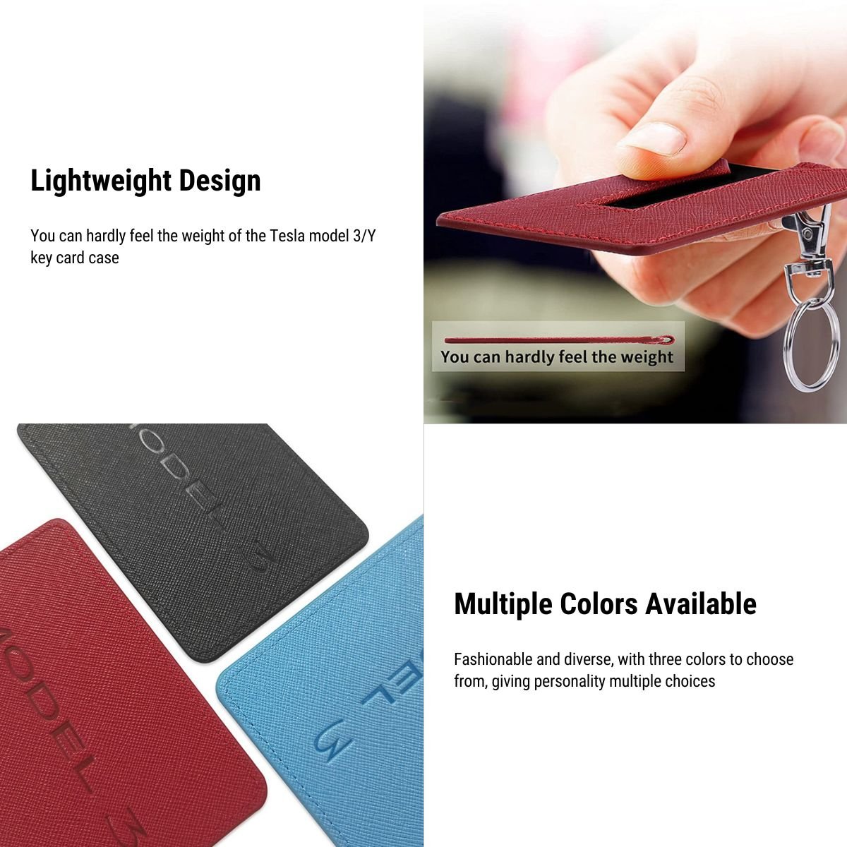 Non-Slip Wear Key Card Cover for Tesla Model 3 & Model Y